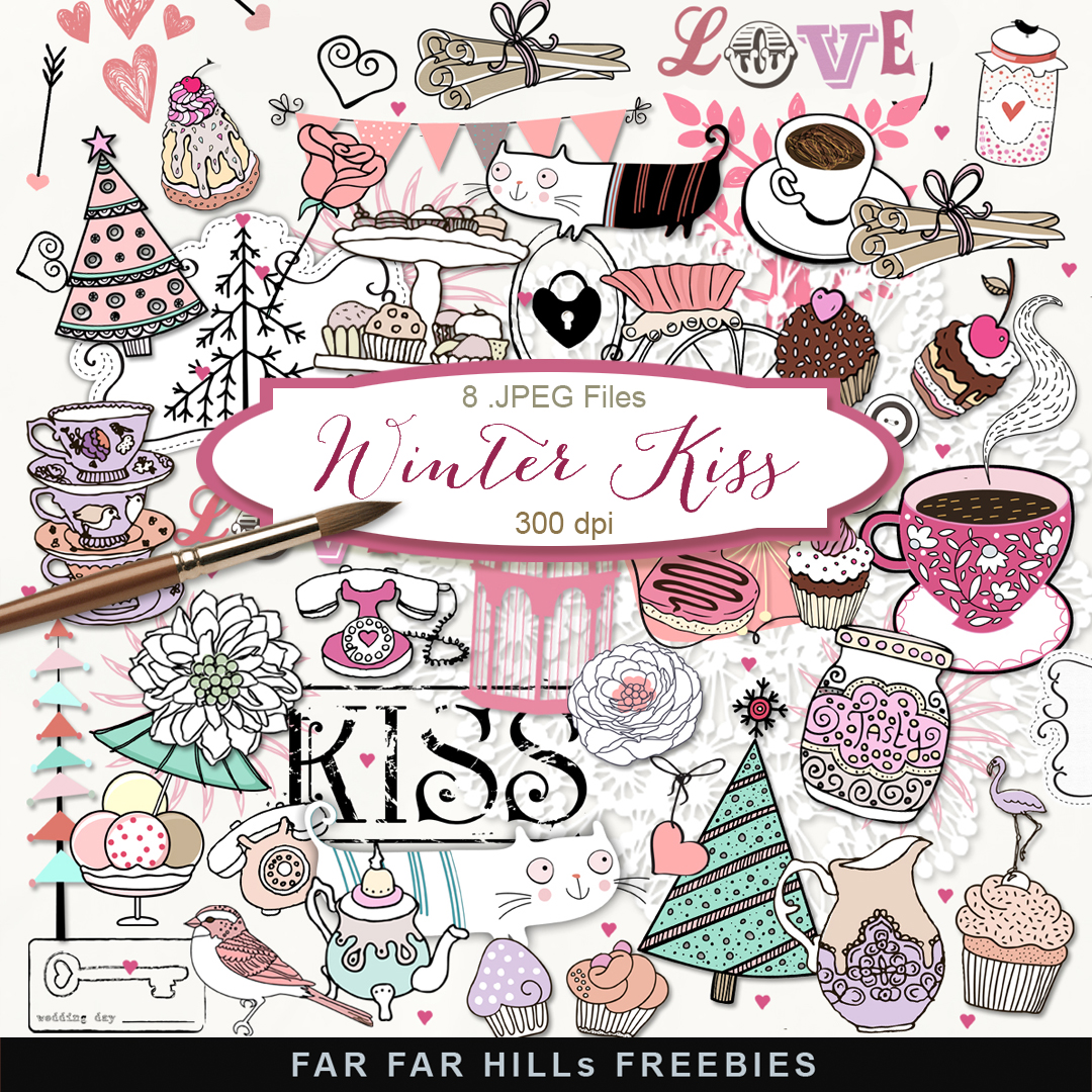 New Freebies Kit of Scrap Clip-Art -Winter Kiss:Far Far Hill - Free ...