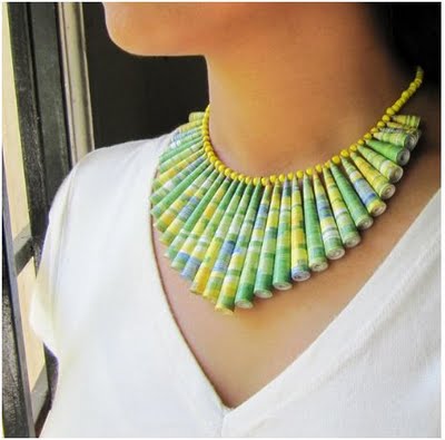 How to Recycle: Recycled Paper Jewelry
