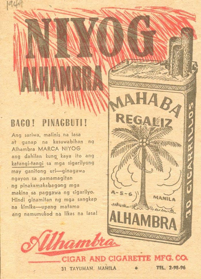 Pinoy Kollektor: 84. Philippine CIGARETTE ADVERTISEMENTS from the mid ...