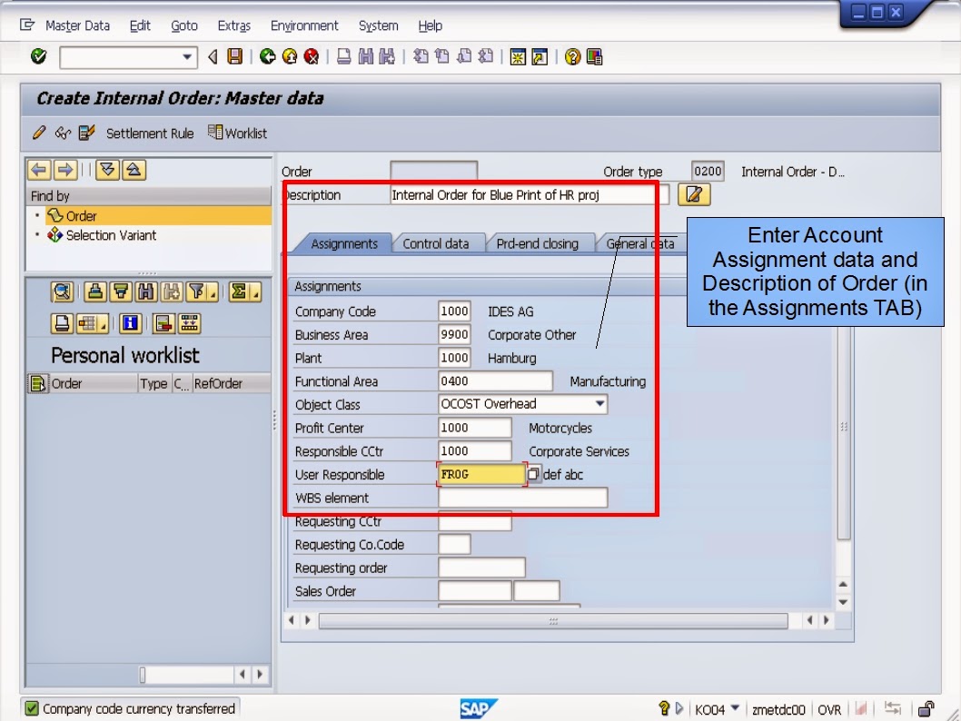 青蛙SAP分享 Froggy's SAP sharing: Step by Step HR : KO04 (Create Internal ...