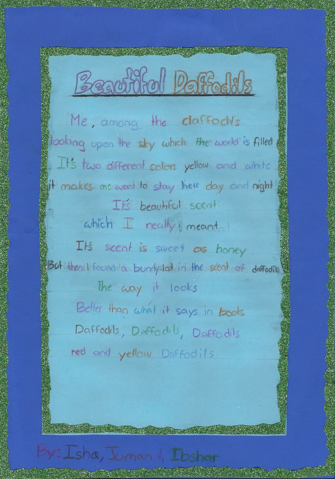 BHIS - GRADE 5 : Poetry with Grade 5