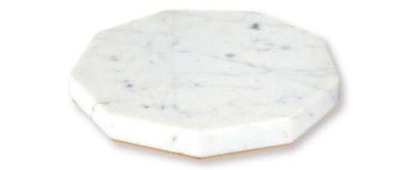Trivet Simple, pure geometric slabs in white marble or black granite ...