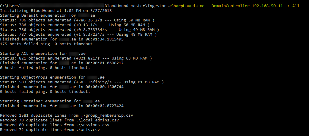 Mapping Network using Sharphound