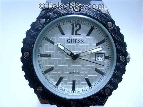Jam Tangan Guess Rubber Fitur Tanggal | Eceran Grosir Jam Tangan