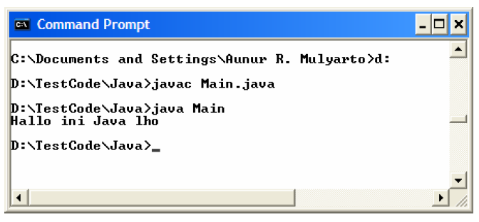 Teknik Informatika: JAVA PROGRAMMING
