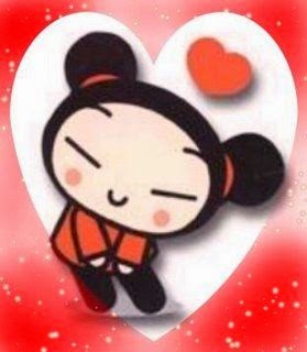 Pucca with Hearts: Free Printable Cards, Invitations or frame. - Oh My ...
