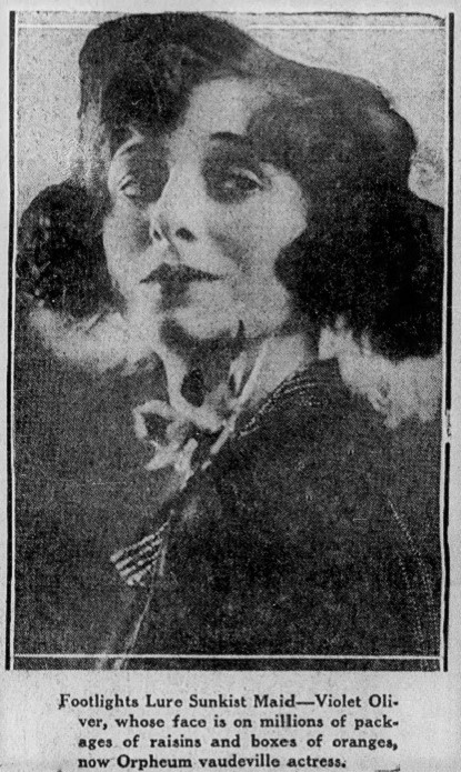 Violet Oliver Was The Sunkist Girl