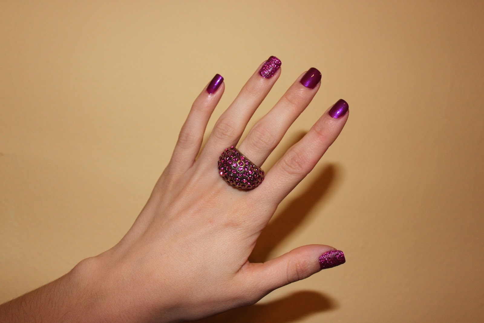 Las cositas de Jessika: Uñas de purpurina rosa