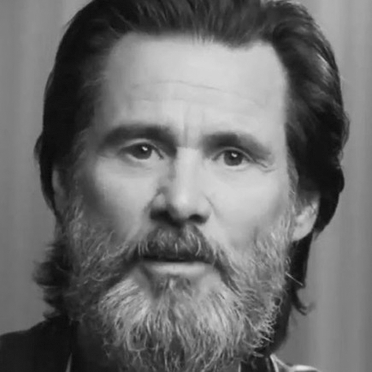 Jim Carrey Serious Beard Face