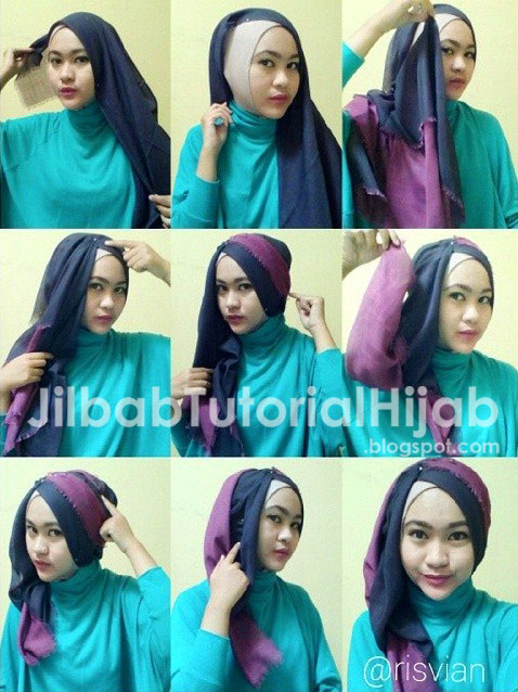 Tutorial Style Hijab Segi Empat - Belajar Hijab