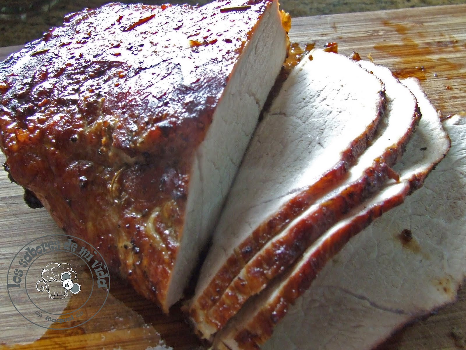 Los Sabores De Mi Vida: JAMON ASADO CON PATATAS PANADERAS AL ROMERO