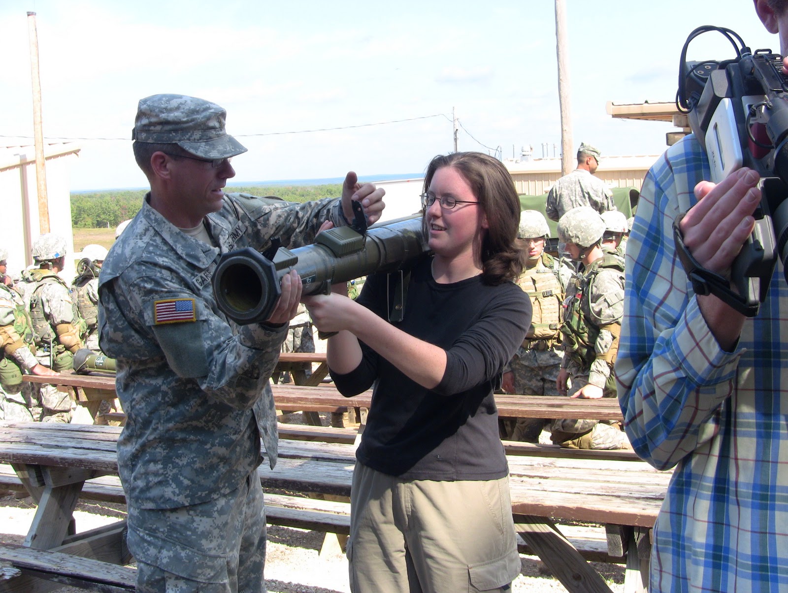 Crimson, Blue & Army Green: "And then, there's Army strong..."
