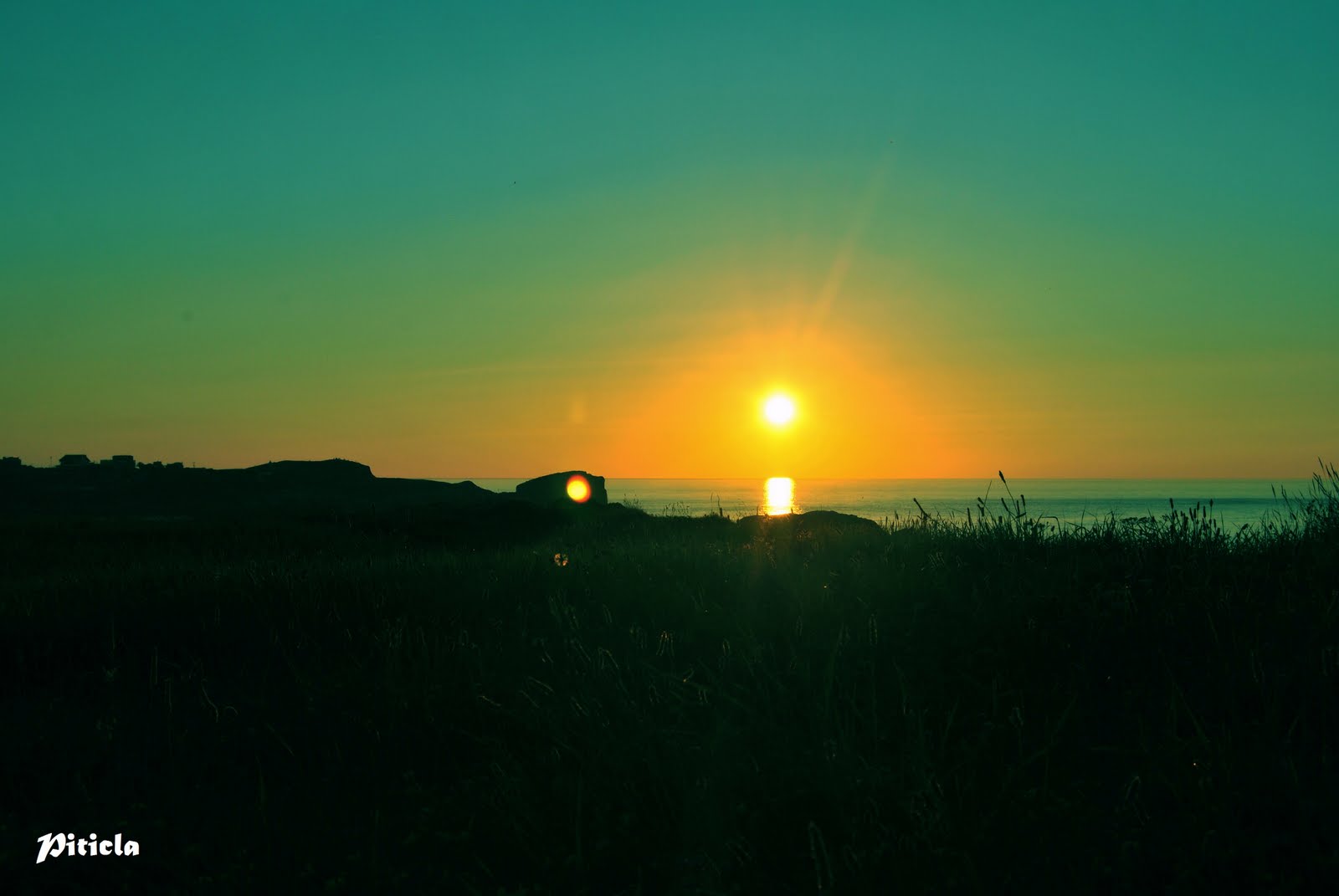 "No me interesa la fotografía sino la vida": Puesta de Sol verde