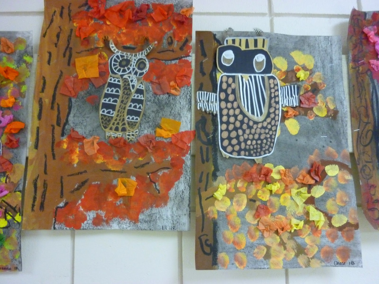 Mrs. Werner's Art Room: 1st Grade Fall Owls