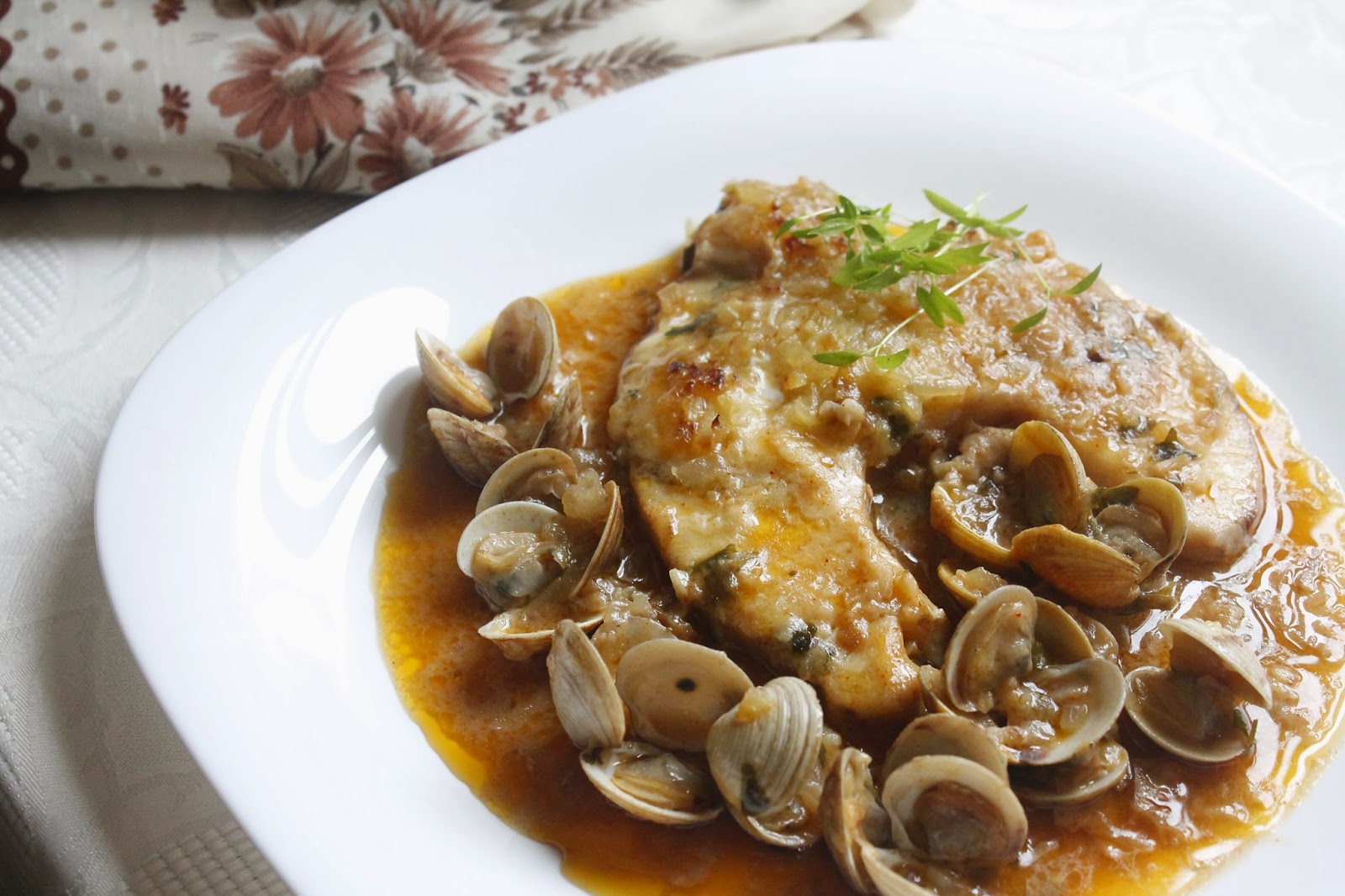 Cazón en salsa de sidra ~ Con sabor a huerto