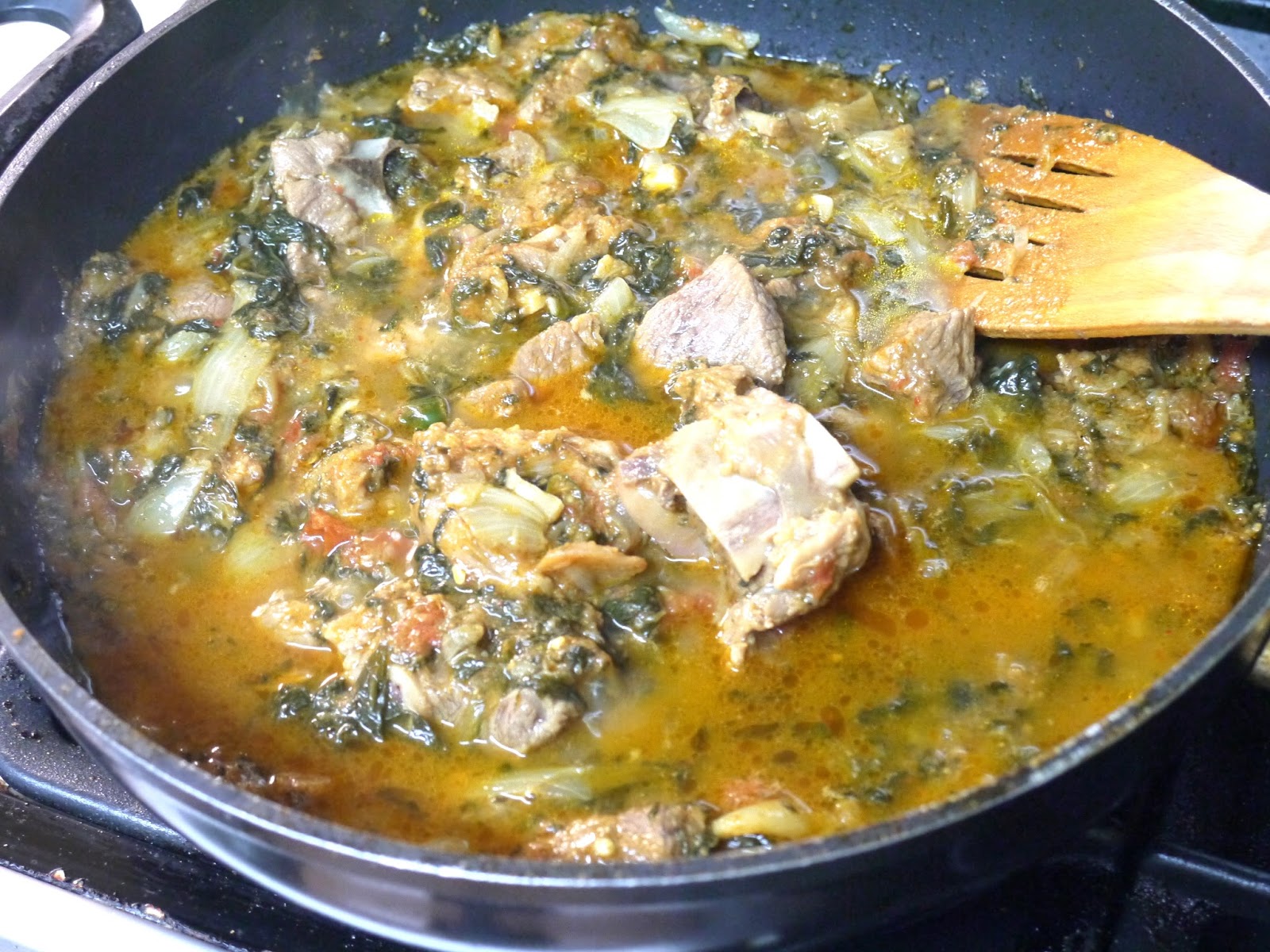 This Muslim Girl Bakes: Lamb Spinach Curry - Gosht Palak.