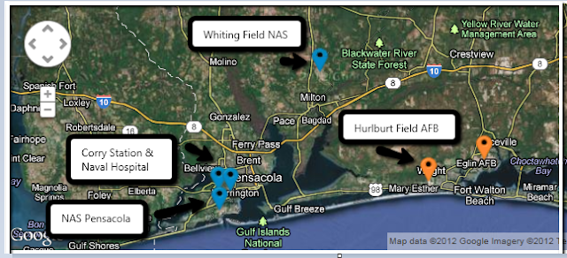 Orders to Pensacola NAS or Whiting Field NAS?