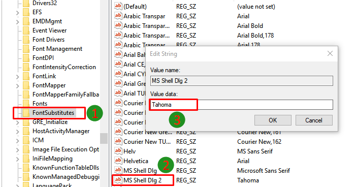 Lổi Font chữ trên phần mềm FRMS trên hệ điều hành Windows 8, Windows 10 ...