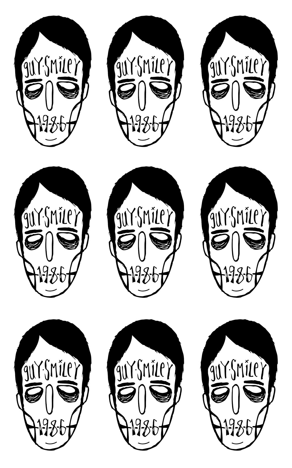 Bright Colors, Darker Themes: Guy Smiley poster design