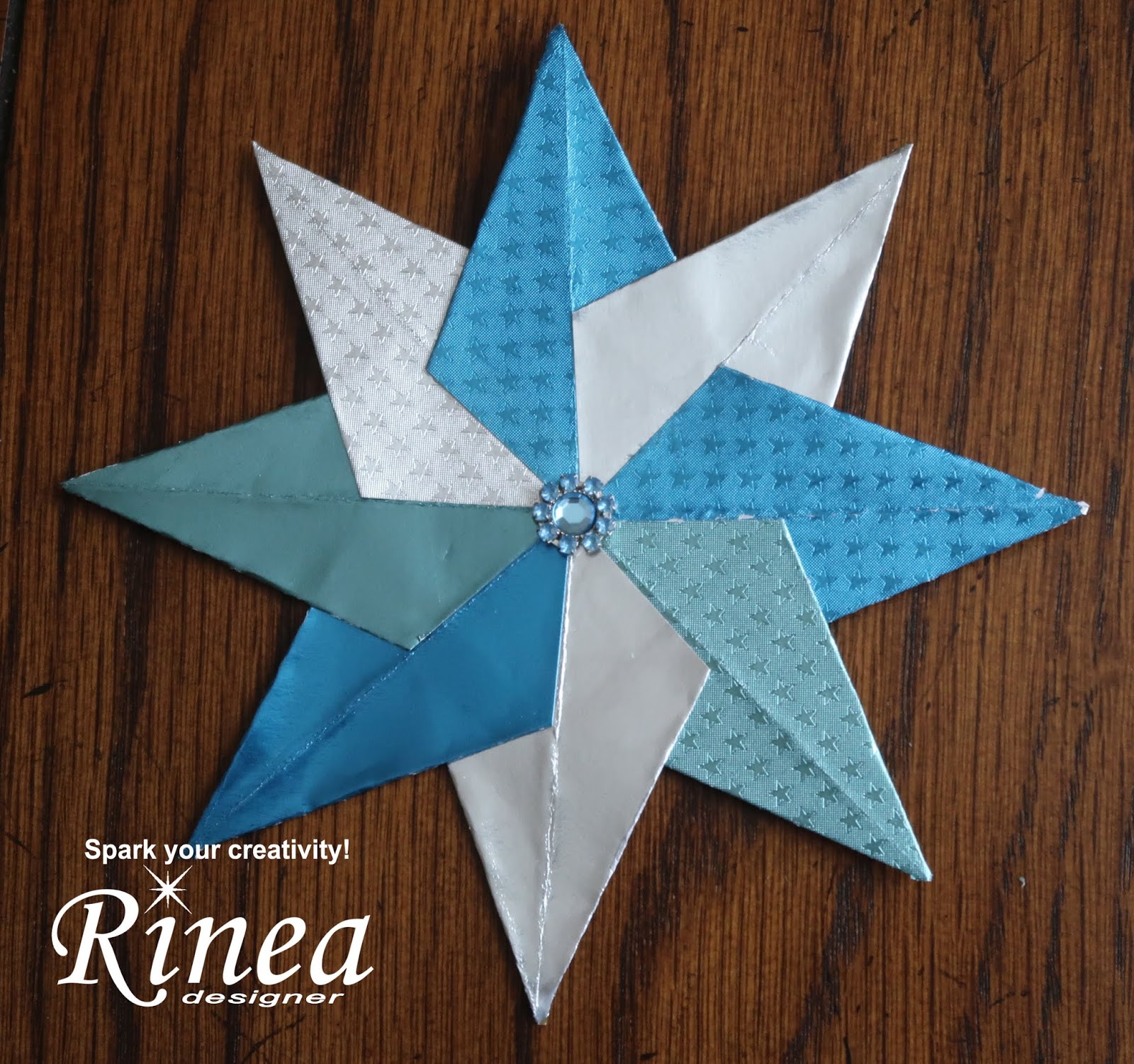 Ink Stains: Pretty Star Ornaments