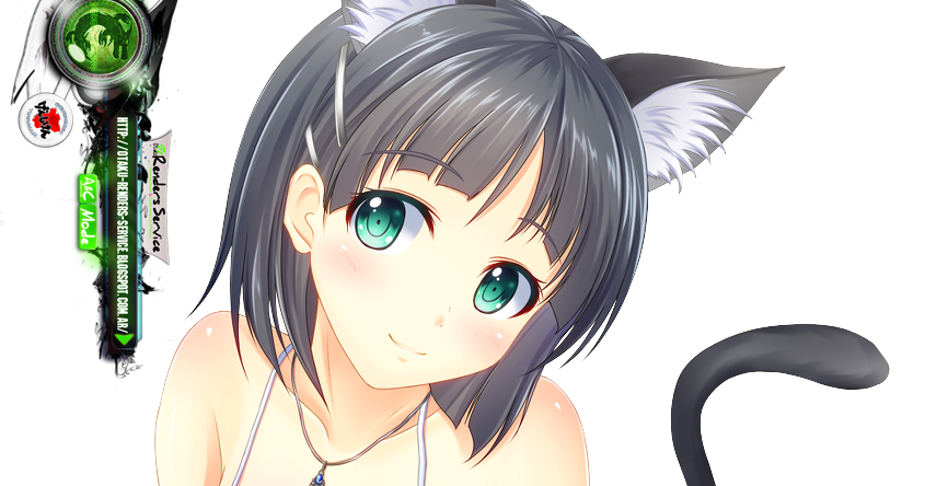 Sword Art Online Sugu Kirigaya Sexy Mizugi Nekomimi Render V Ors Anime