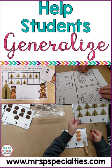 Systematically Generalizing Skills · Mrs. P's Specialties