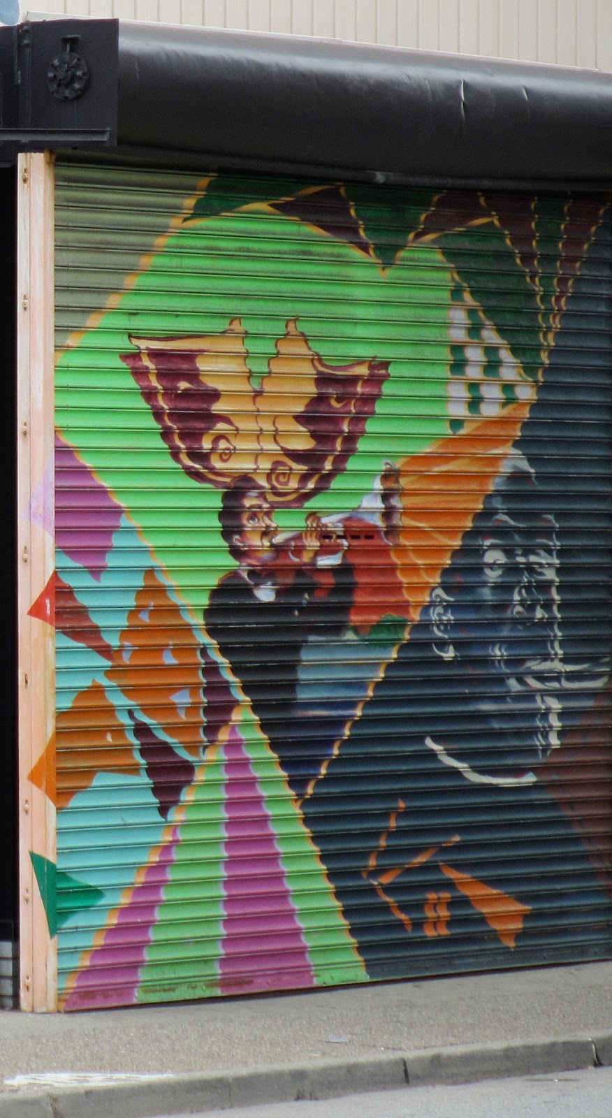 Pittsburgh Murals and Public Art: Security Door murals in East Liberty