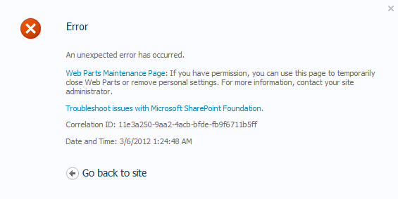 Error When Editing The Cqwp Content Query Web Part Properties That Are Scoped On An Events