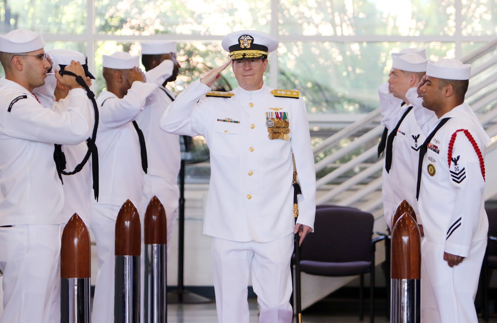 Mark Kodiak Ukena: Naval Service Training Change of Command Ceremony