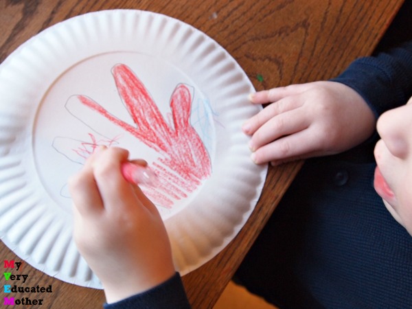 Kids Craft: Rooster Paper Plate Headbands