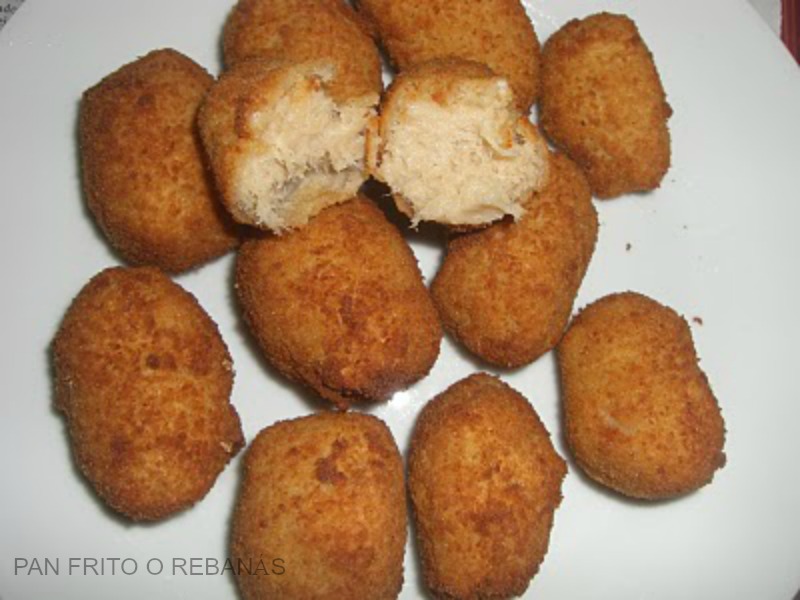 PAN FRITO O REBANÁS: CROQUETAS DE SETAS Y QUESO