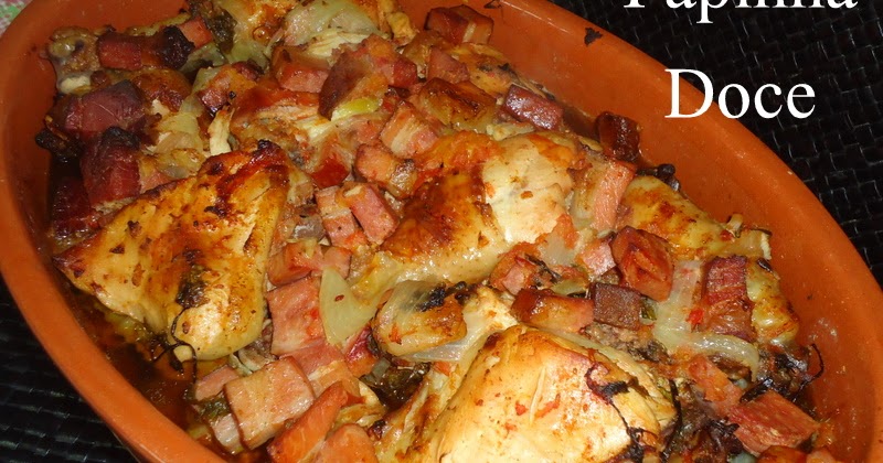 Receitas de Portugal: Frango com Bacon