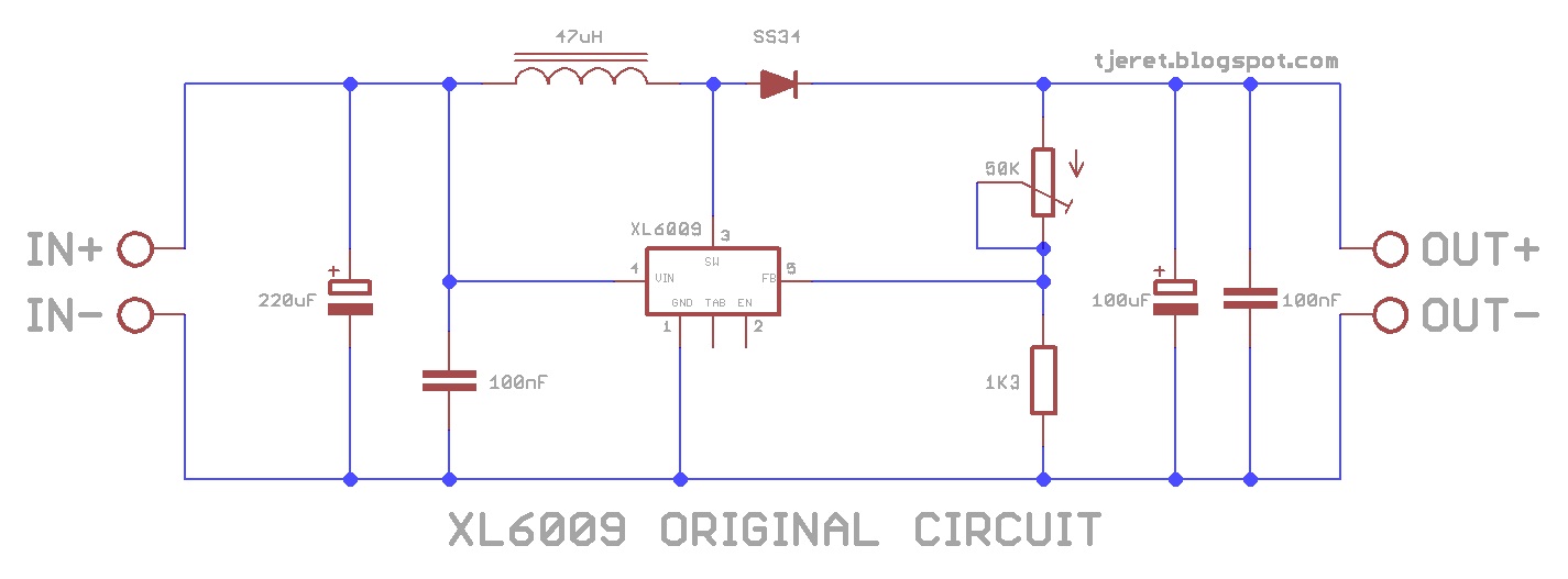 TJERET FILE: Step-Up XL6009 as Constant Current Boost LED Driver
