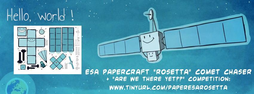 Ninjatoes' papercraft weblog: ESA European Space Agency "Rosetta" comet ...