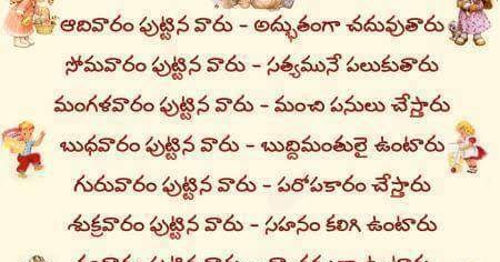 TELUGU WEB WORLD: BIRTH AND CHARACTER
