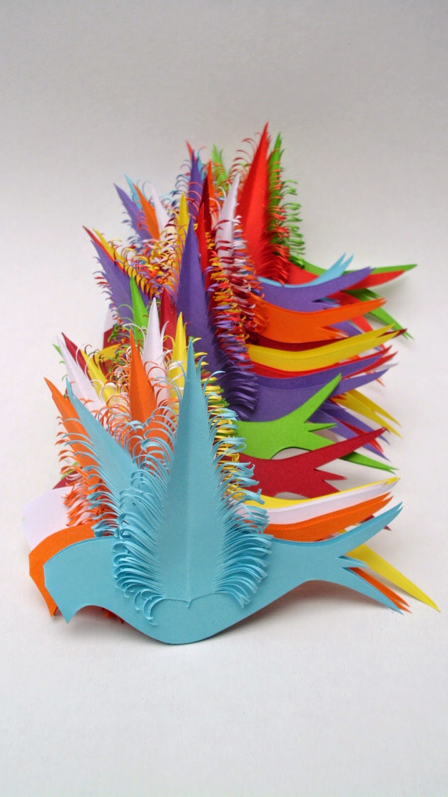Handmade Paper-Heaven: Colorful paper birds / Pasari din carton multicolore