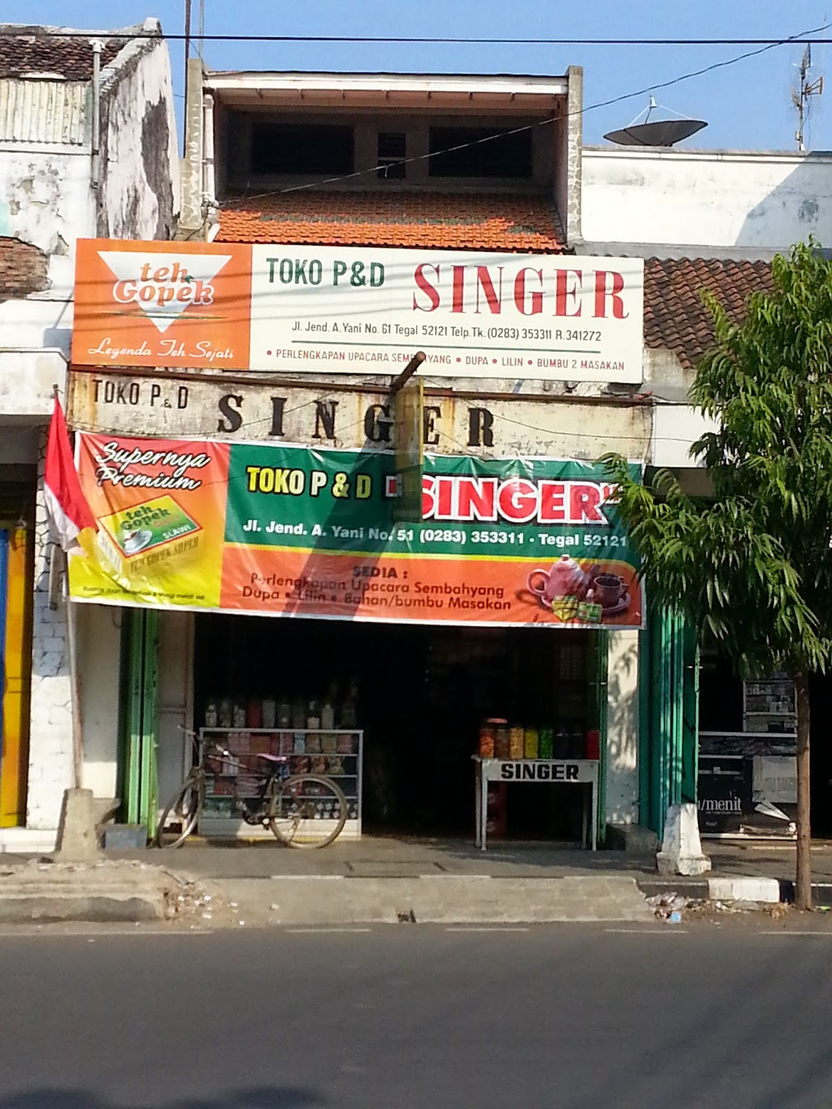 Minyak Gosok Wasiat / Minyak Go Yam Tegal: Toko Singer Tegal