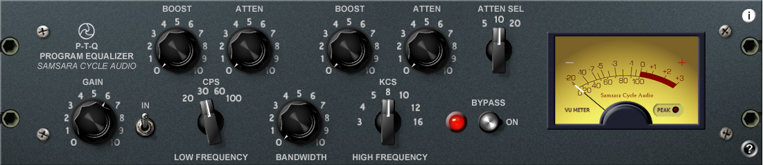 Samsara Cycle Audio: P-T-Q Pultec Type EQ VST