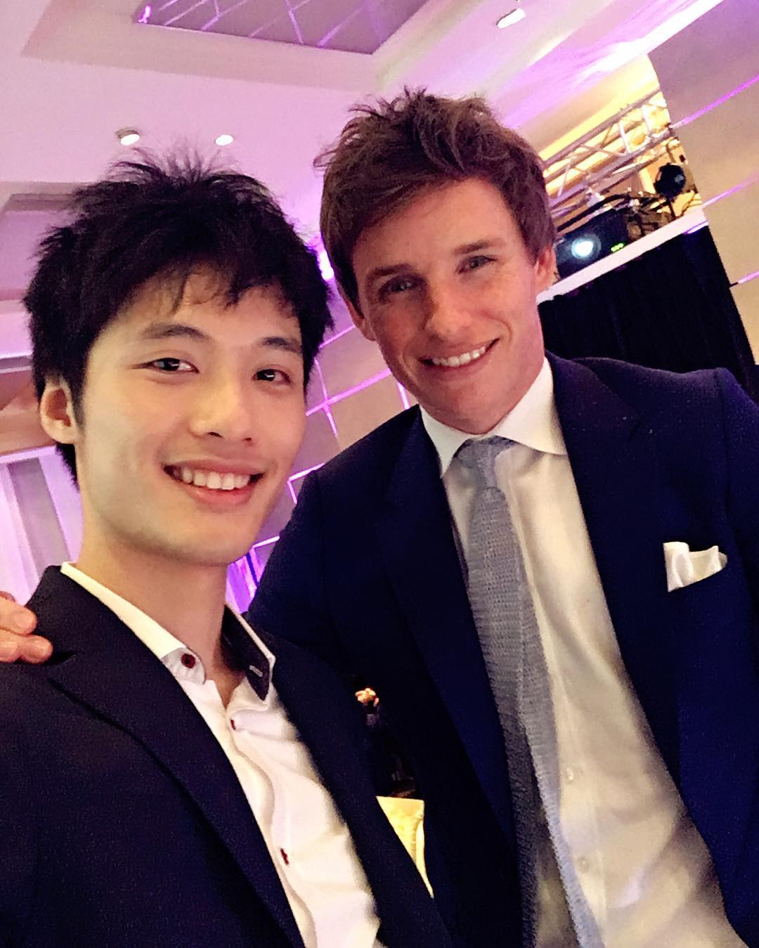 Addicted to Eddie: At a BAFTA party yesterday. New photo with Wan Pin ...
