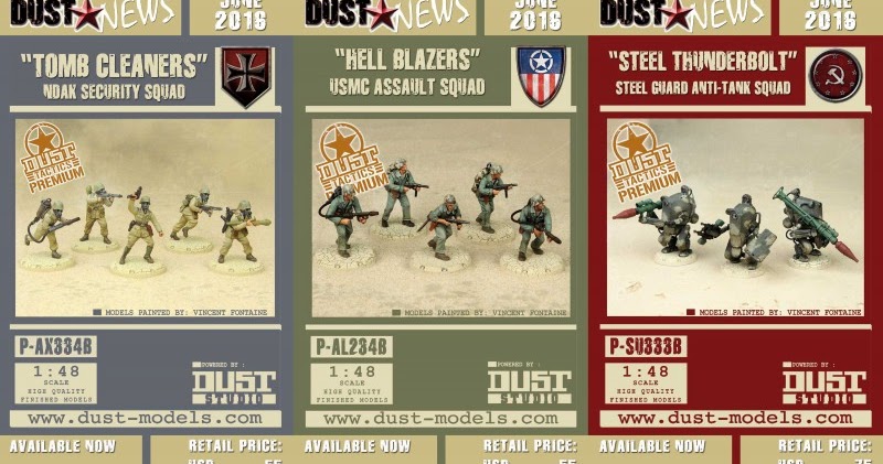 Tabletop Fix: DUST Models - New Releases