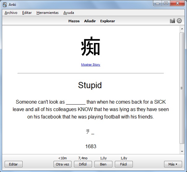 El japonés mecánico: Anki: Como ver una pista antes de mostrar la ...