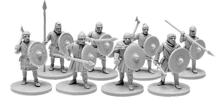 Wargame News and Terrain: V&V Miniatures: New Anglo-Saxon Ceorl Warriors