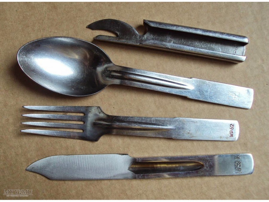 Webbingbabel: Polish Army Eating Utensils 1950s / 1960s