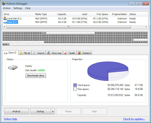 Cara Defragment Harddisk Menggunakan Aplikasi Defraggler - Sepikom