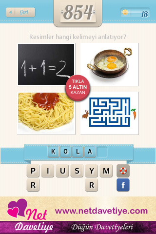 Resimli Kelime Bulmaca Cevapları: ZOR SORULAR