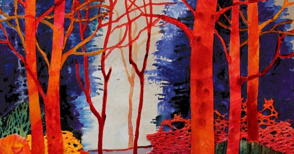 Contemporary Landscape Artists International: Mixed Media Abstract Tree ...