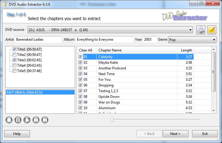 Ampliozone: Ripping DVD-Audio with DVD Audio Extractor