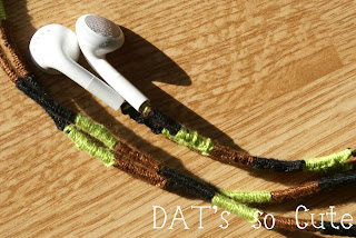 DAT's so Cute: Earbud wrap-Simple Soultion