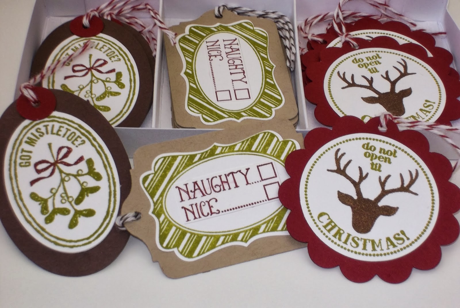 Jenny's stampin flavours: Very Merry Tags