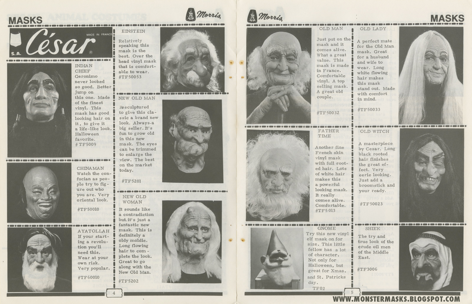 Blood Curdling Blog of Monster Masks: November 2012